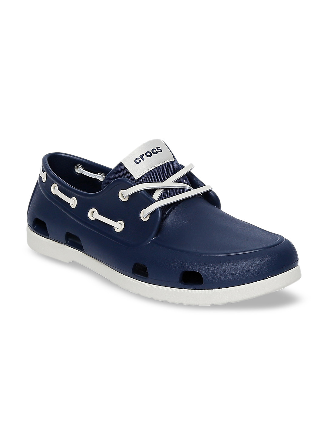 Buy Crocs Classic Men Navy Blue Boat Shoes - Casual Shoes for Men ...