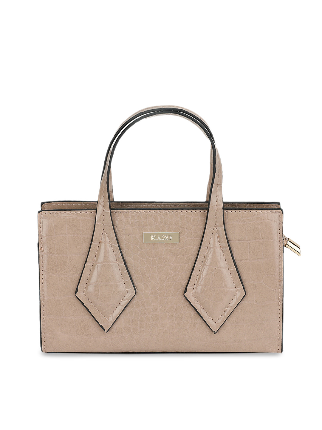 Buy Kazo Khaki Solid Handheld Bag - Handbags for Women 11687930 | Myntra