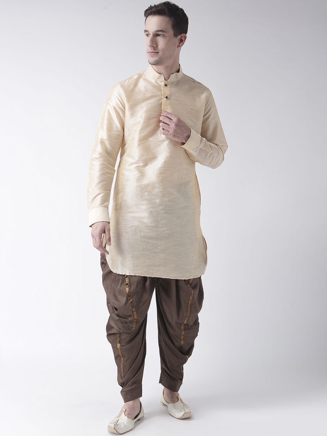 Buy DEYANN Men Cream Coloured & Brown Solid Kurta With Patiala - Kurta ... Buy DEYANN Men Cream Coloured & Brown Solid Kurta With Patiala - Kurta ...