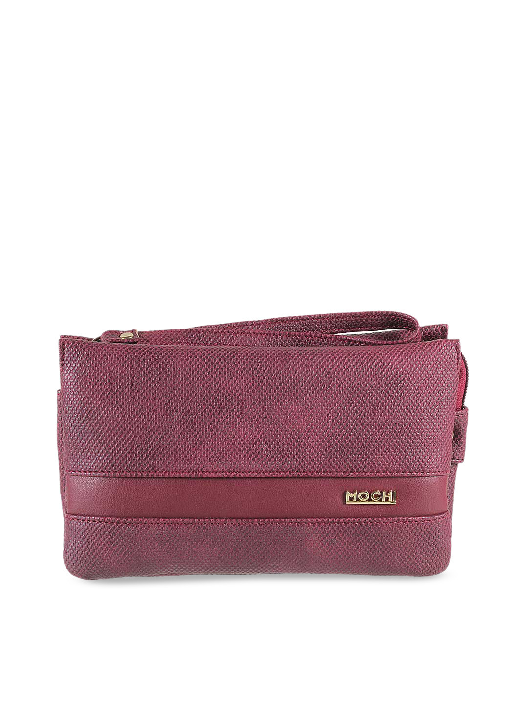 Buy Mochi Maroon Textured Clutch - Clutches for Women 11720206 | Myntra
