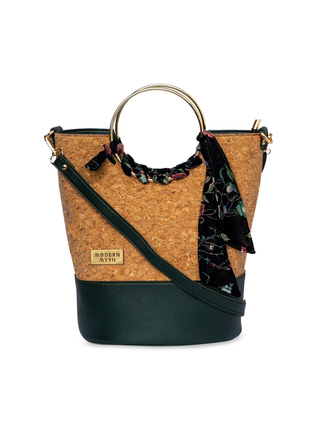 Buy MODERN MYTH Brown Printed Handheld Bag - Handbags for Women ...