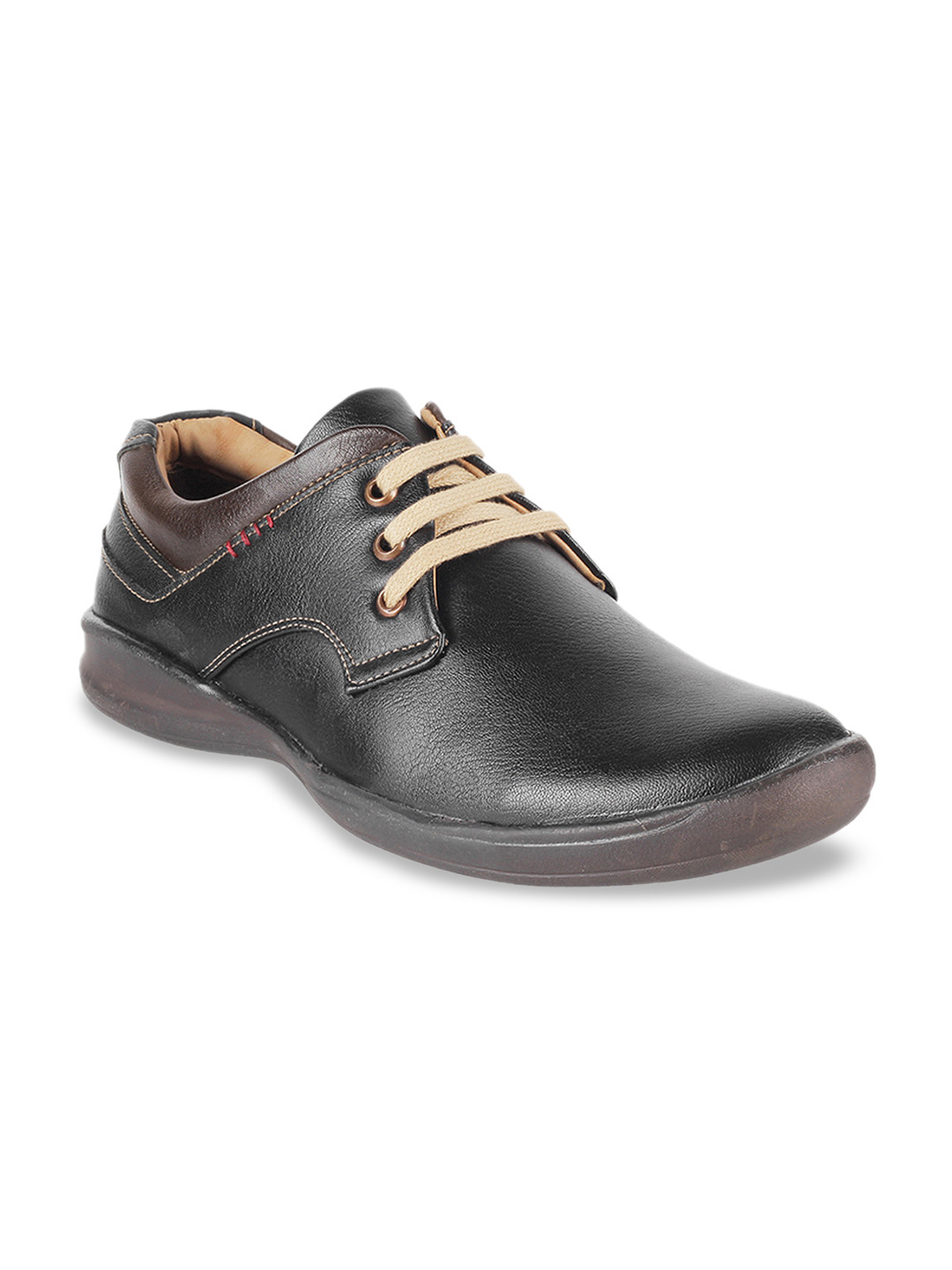 Buy WALKWAY By Metro Men Black Derbys - Casual Shoes for Men 11632298 ...