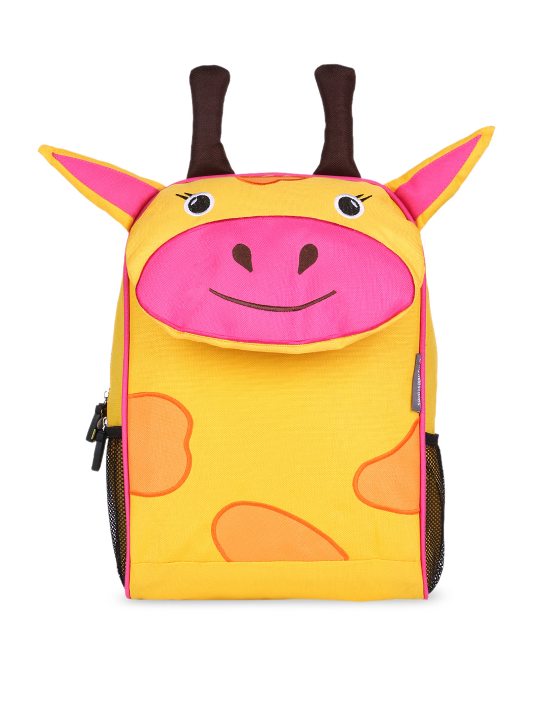 Buy My Milestones Kids Yellow & Pink Colourblocked Backpack - Backpacks ...