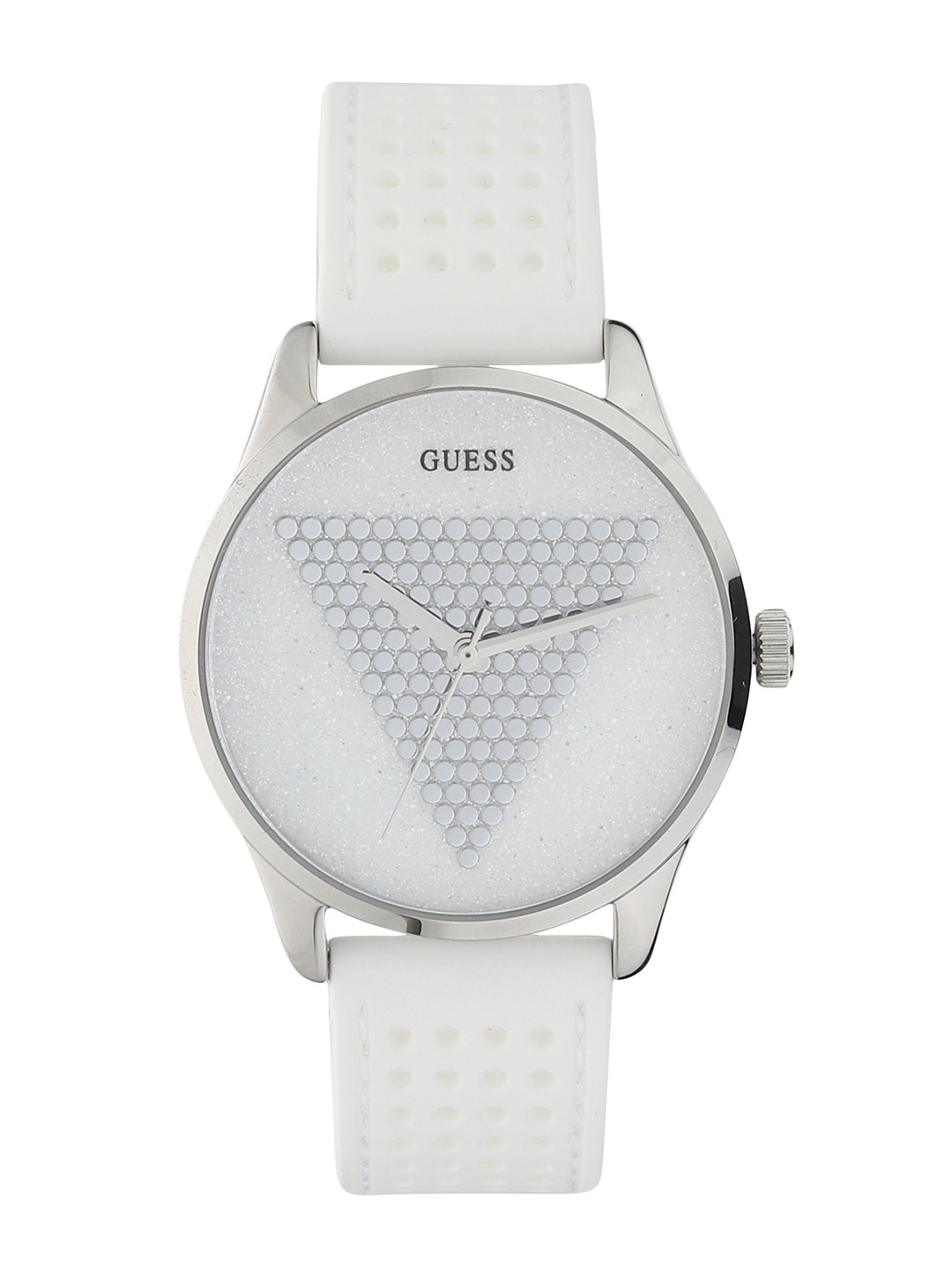 Buy GUESS Women White Analogue Watch W1227L1 - Watches for Women ...