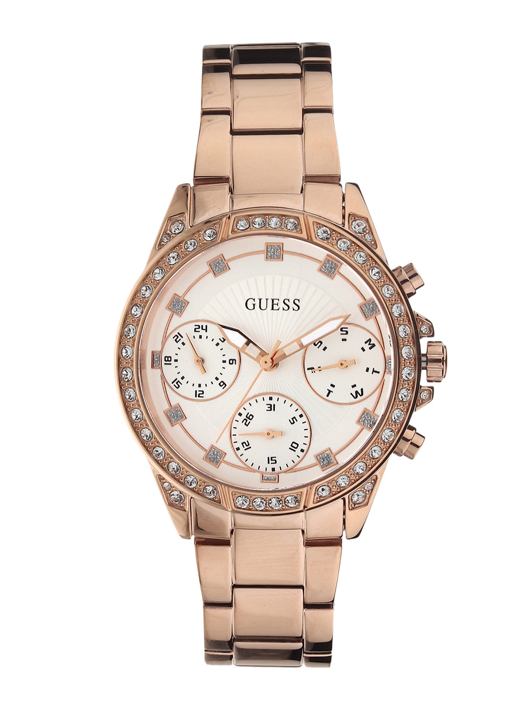 Buy GUESS Women White Analogue Watch W1293L3 - Watches for Women ...