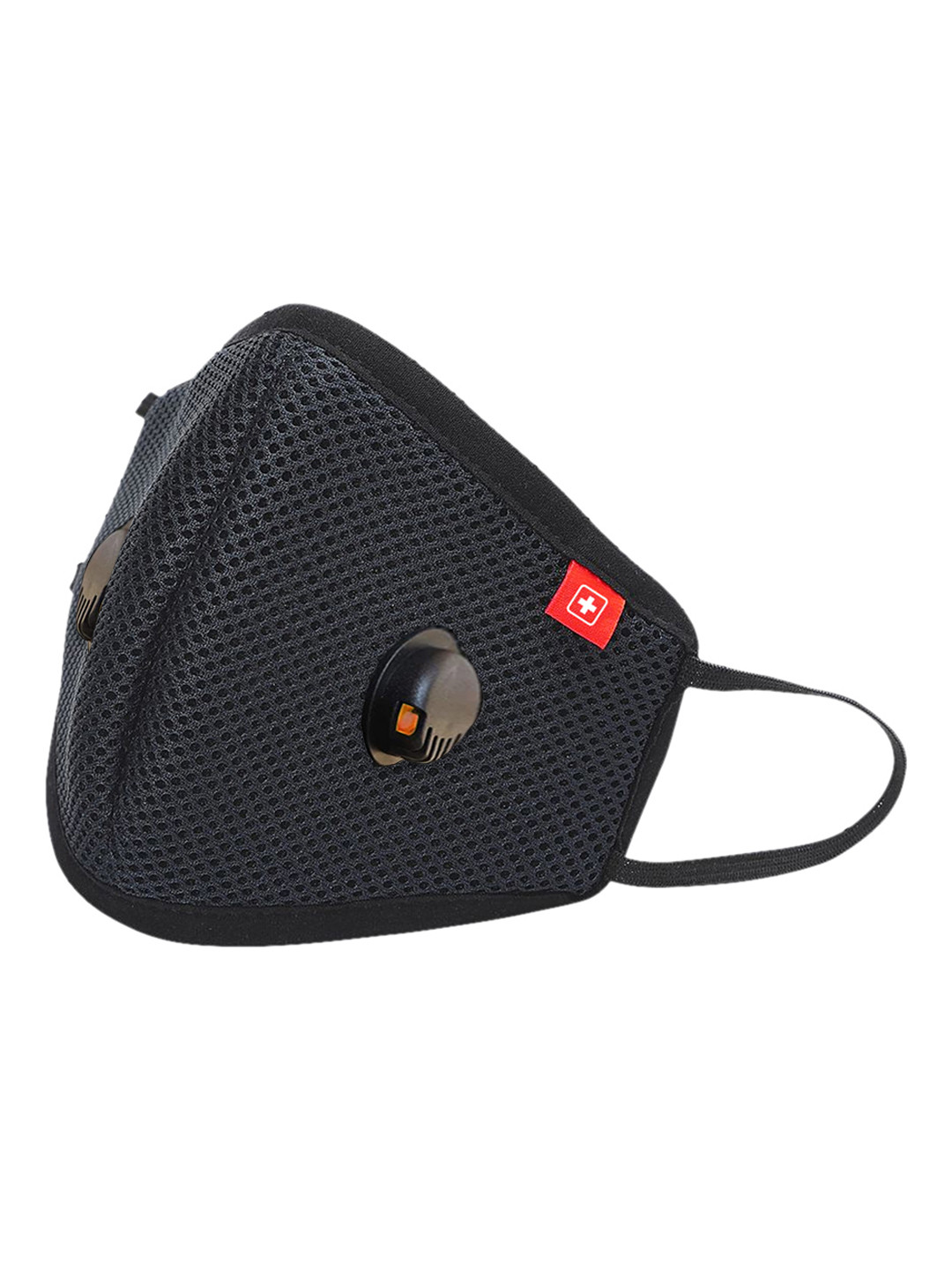 Buy SWISS MILITARY Unisex Black 6 Ply S95+ PRO Large Outdoor Mask With ...