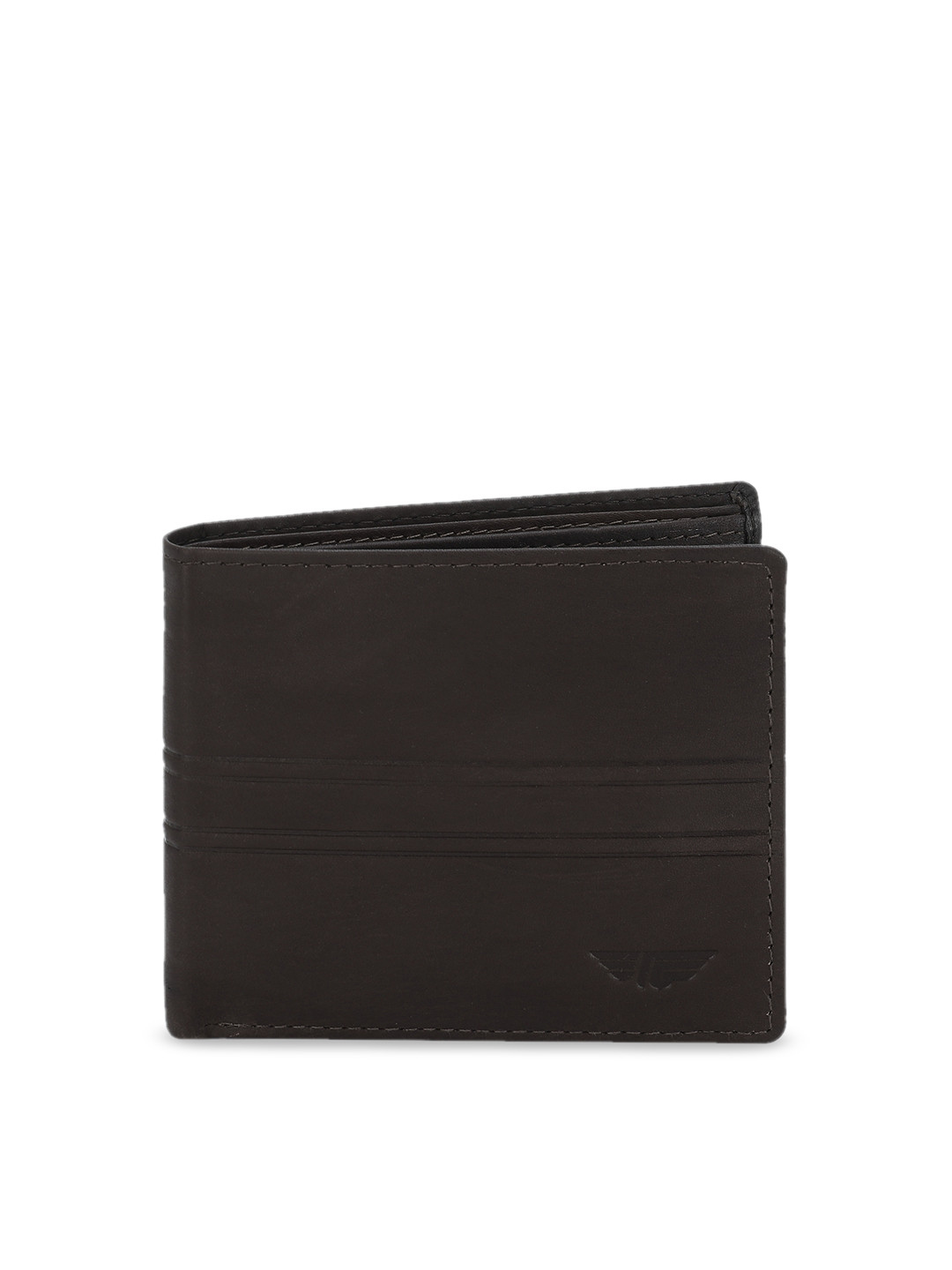 Buy Red Tape Men Coffee Brown Textured Leather Two Fold Wallet ...