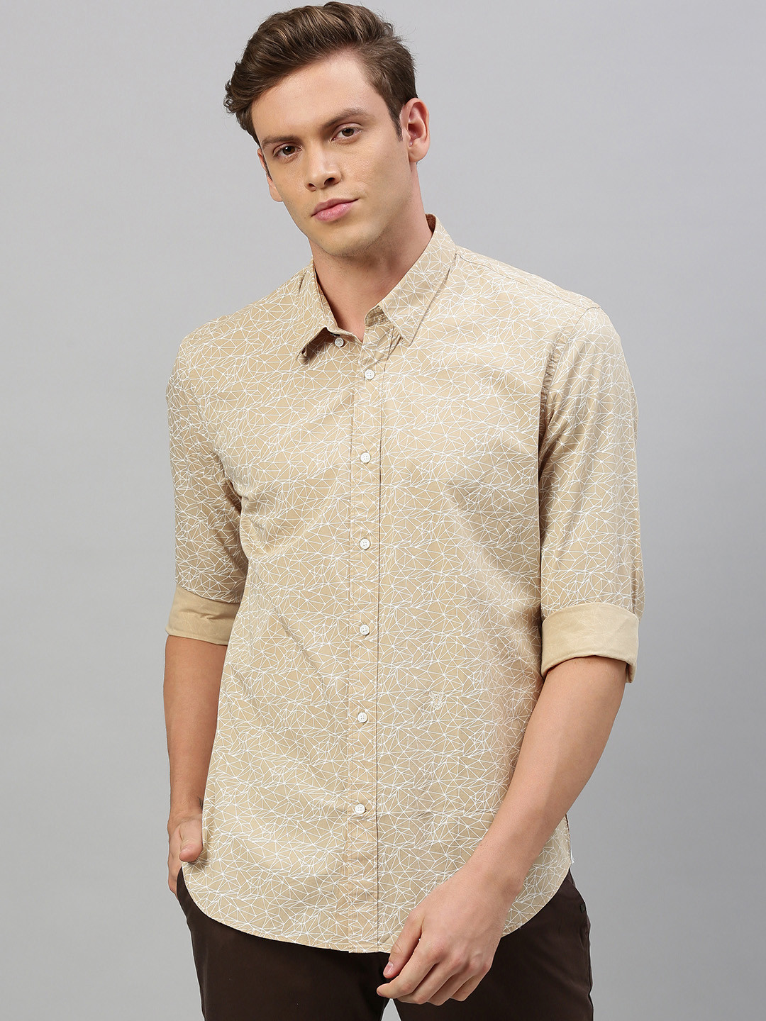 Buy RARE RABBIT Men Edge Regular Fit Printed Shirt - Shirts for Men ...