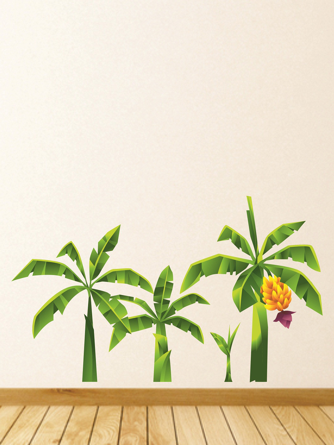 Buy WALLSTICK Green & Yellow Banyan Tree Large Vinyl Wall Sticker ...