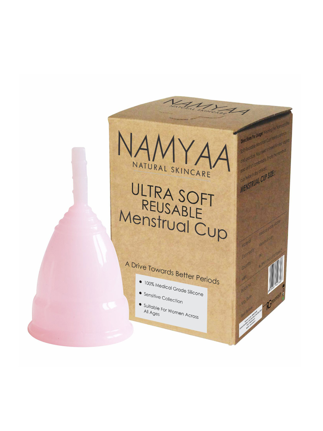 Buy Namyaa Reusable Menstrual Cup With Medical Grade Silicon Small ...