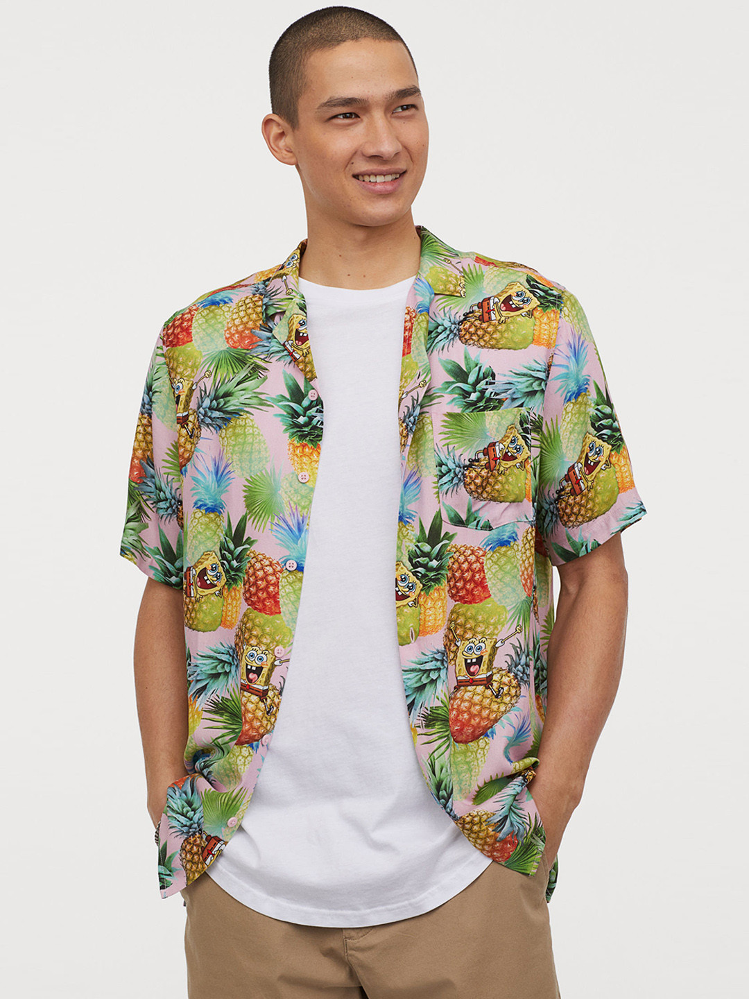 Buy H&M Men Multicoloured Patterned Shirt - Shirts for Men 12030074 ...