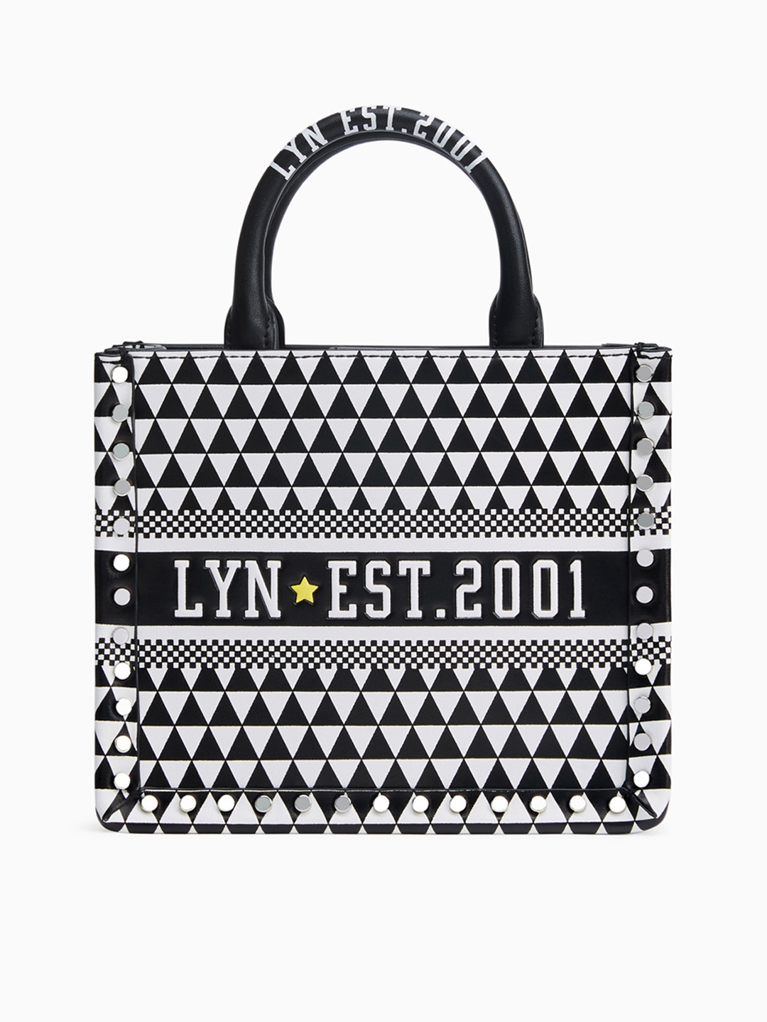 Buy LYN Women Black Printed Handheld Bag - Handbags for Women 12053234 ...