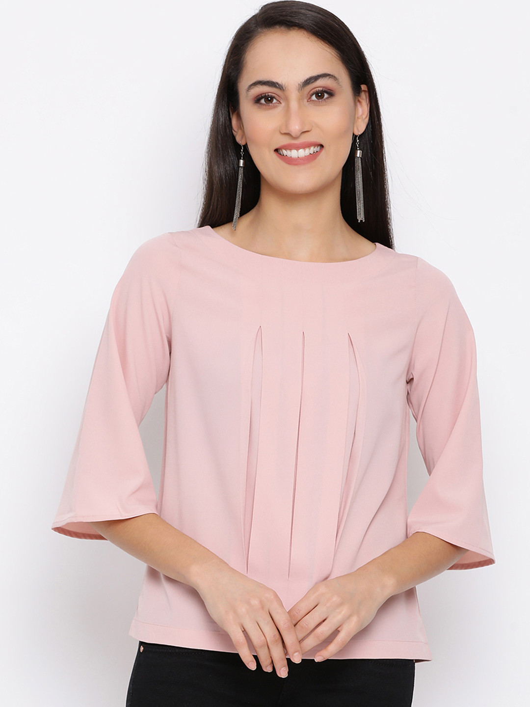 Buy ALL WAYS YOU Women Pink Solid A Line Top - Tops for Women 12252250 ...