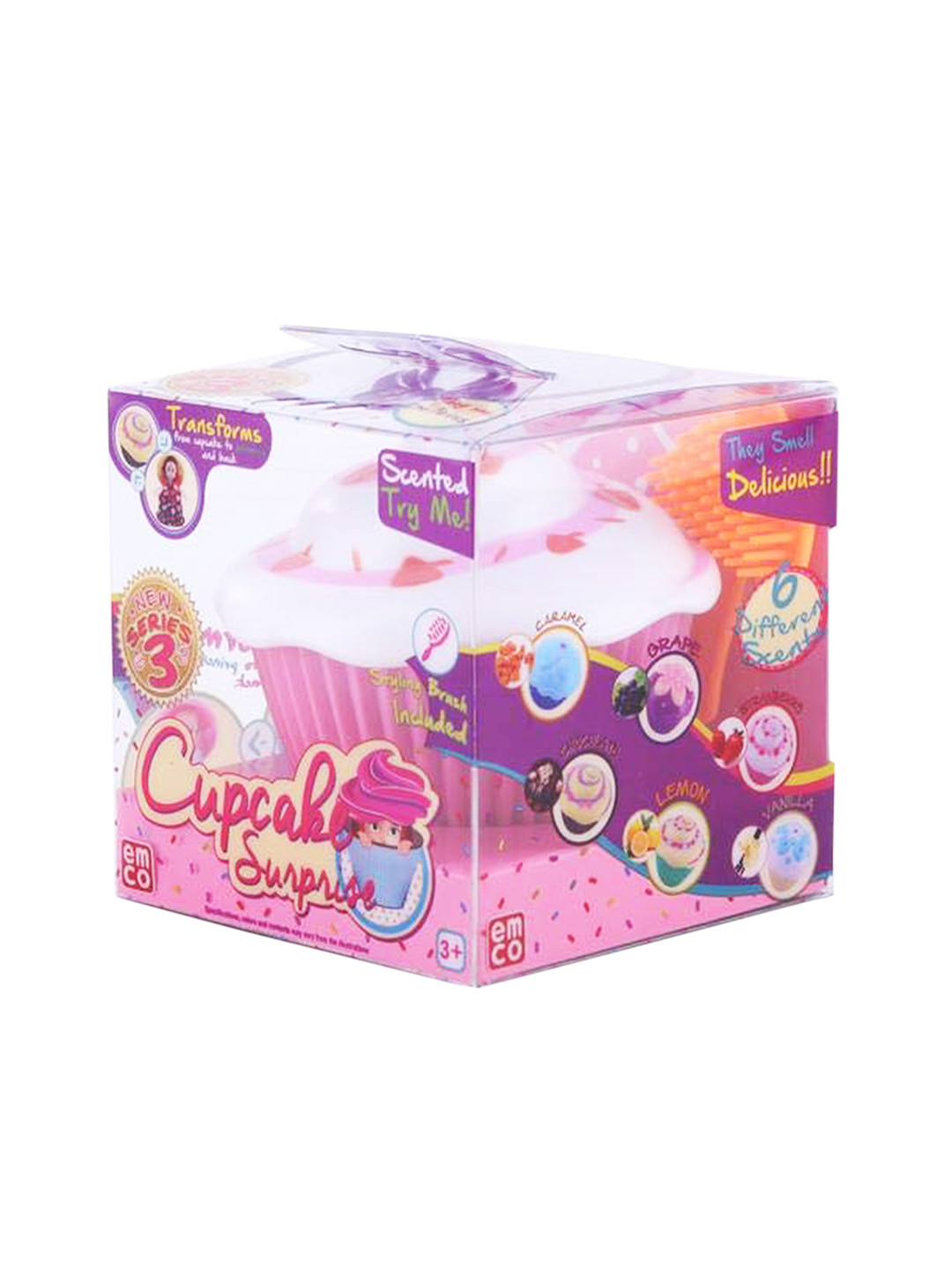 Buy CupcakeDoll Girls Pink Cupcake Surprise Scented Princess Doll ...