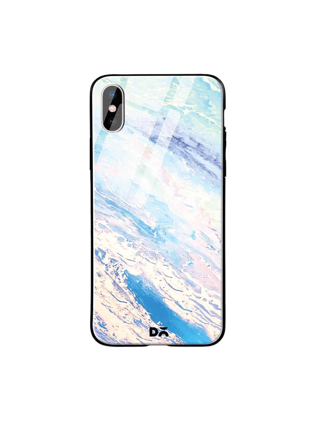 Buy DailyObjects Blue & Pink Marble Sky IPhone XS Glass Case - Mobile ...