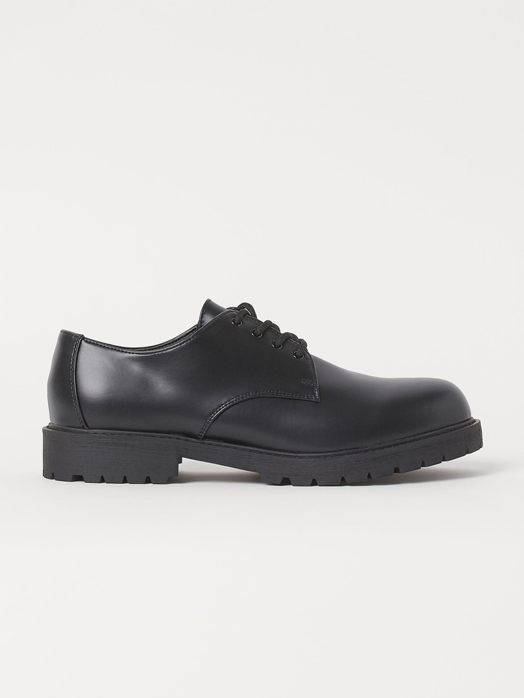 Buy H&M Men Black Solid Derby Shoes - Casual Shoes for Men 12508018 ...