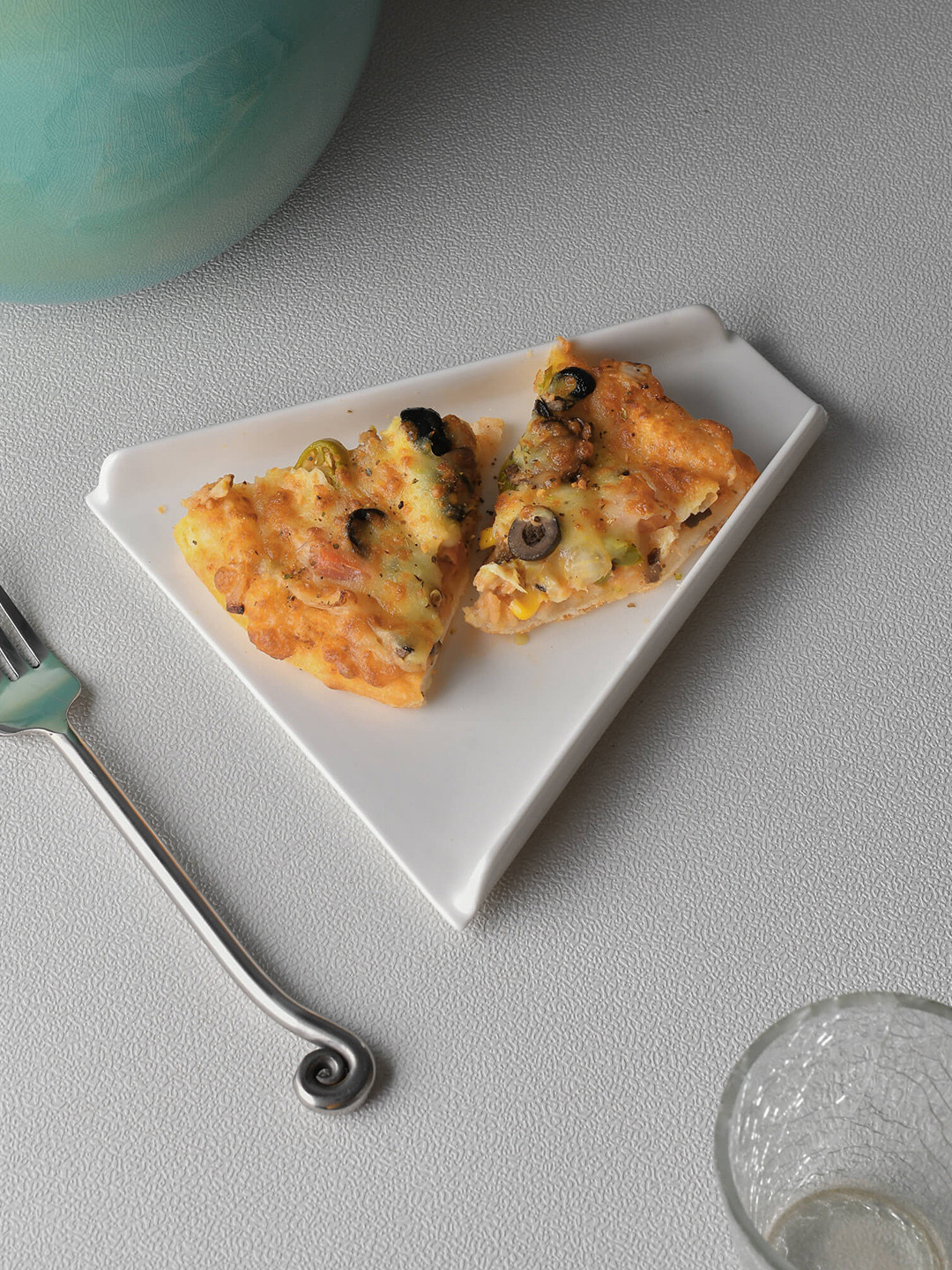 Buy Ariane Set Of 2 White Solid Fine Porcelain Pizza Plates - Food ...