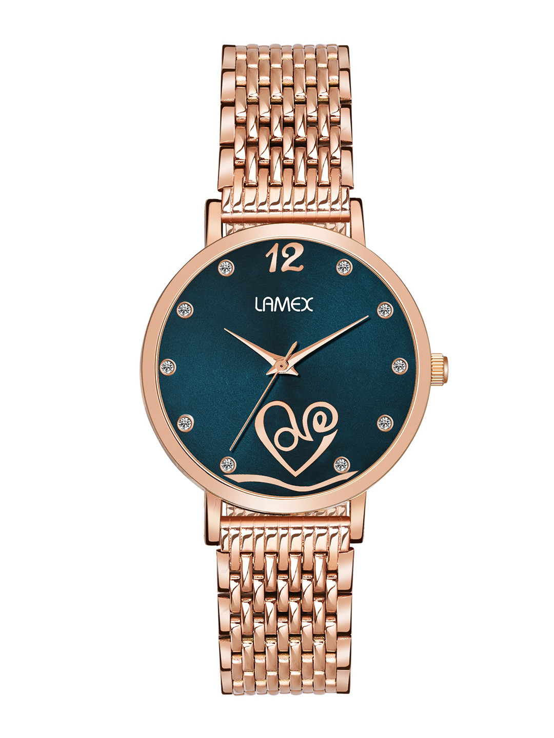 Buy LAMEX Women Teal Blue Analogue Watch BIONDLX 8644 RG - Watches for Women 12521796 | Myntra