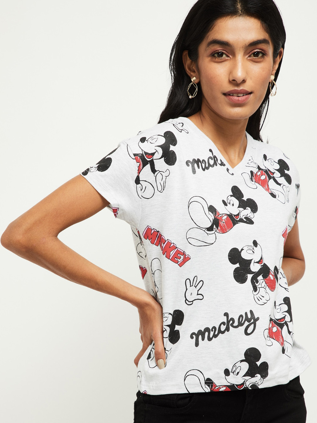 Buy Max Women Grey Printed Top - Tops for Women 13407096 | Myntra