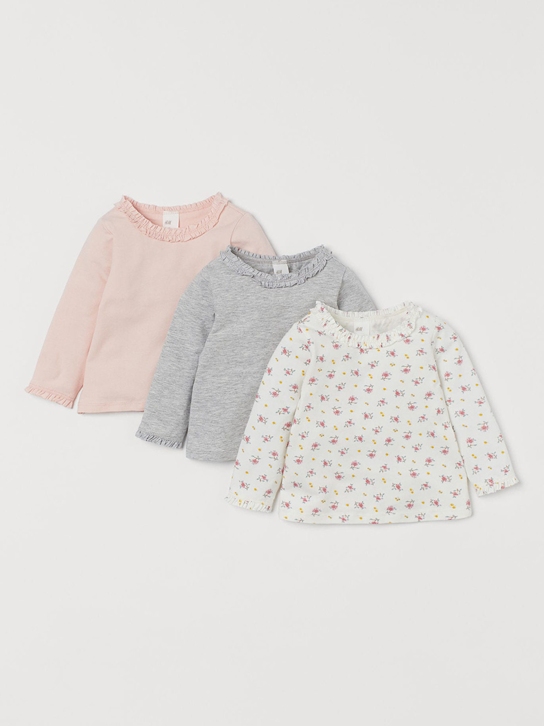 Buy H&M Girls 3 Pack Frilled Tops - Tops for Girls 13448082 | Myntra