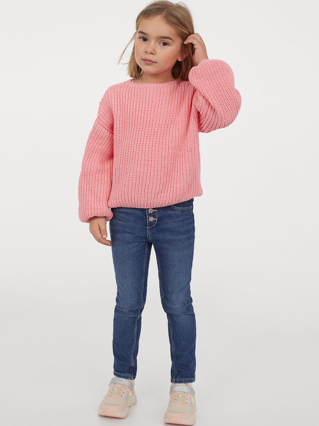 Buy H&M Girls Blue Skinny Fit Stretch Jeans - Jeans for Girls 13440592 ...