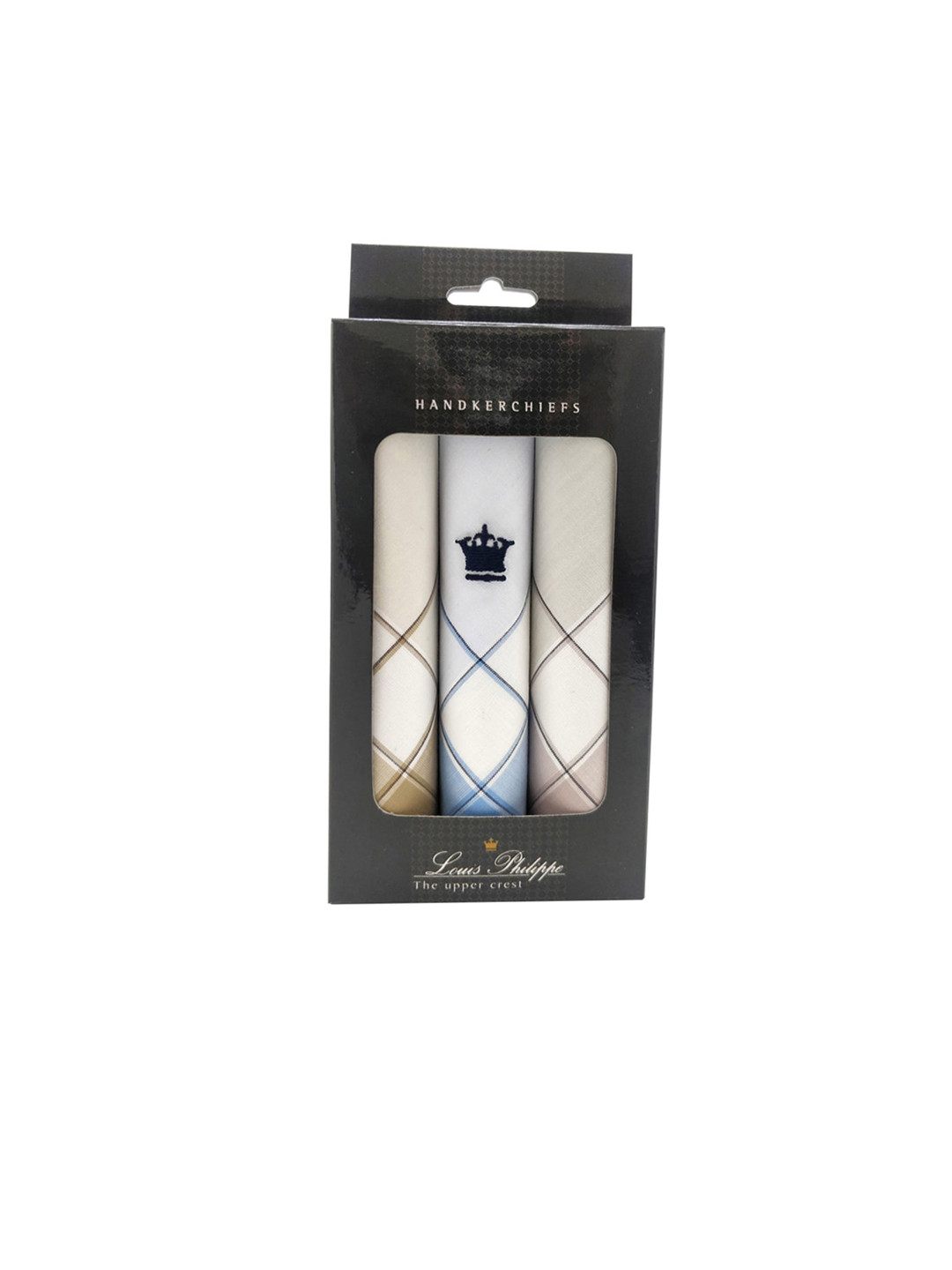 Buy Louis Philippe Men Pack Of 3 Multicoloured Solid Accessory Gift Set ...
