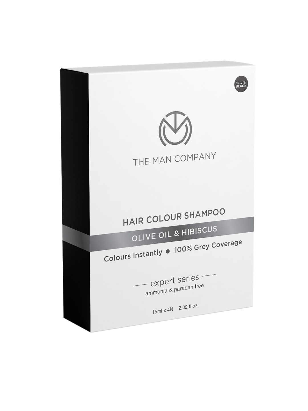 Buy THE MAN COMPANY Set Of 4 Black Hair Color Shampoo 60 Ml - Hair ...