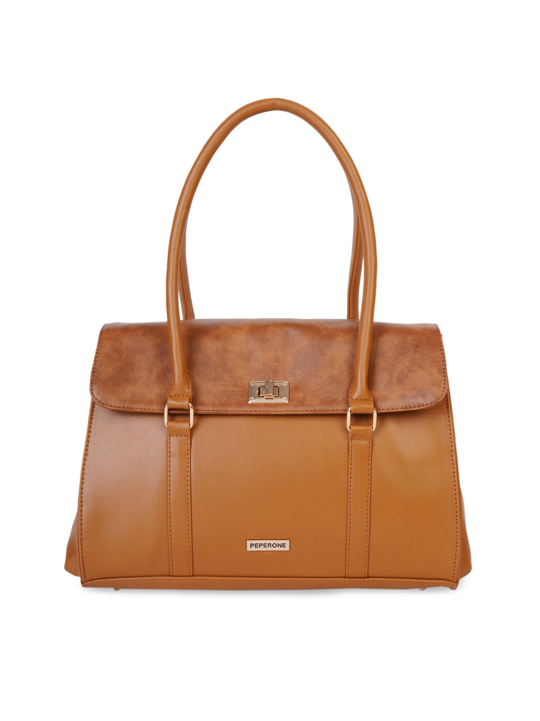 Buy Peperone Tan Textured Shoulder Bag - Handbags for Women 13508980 ...