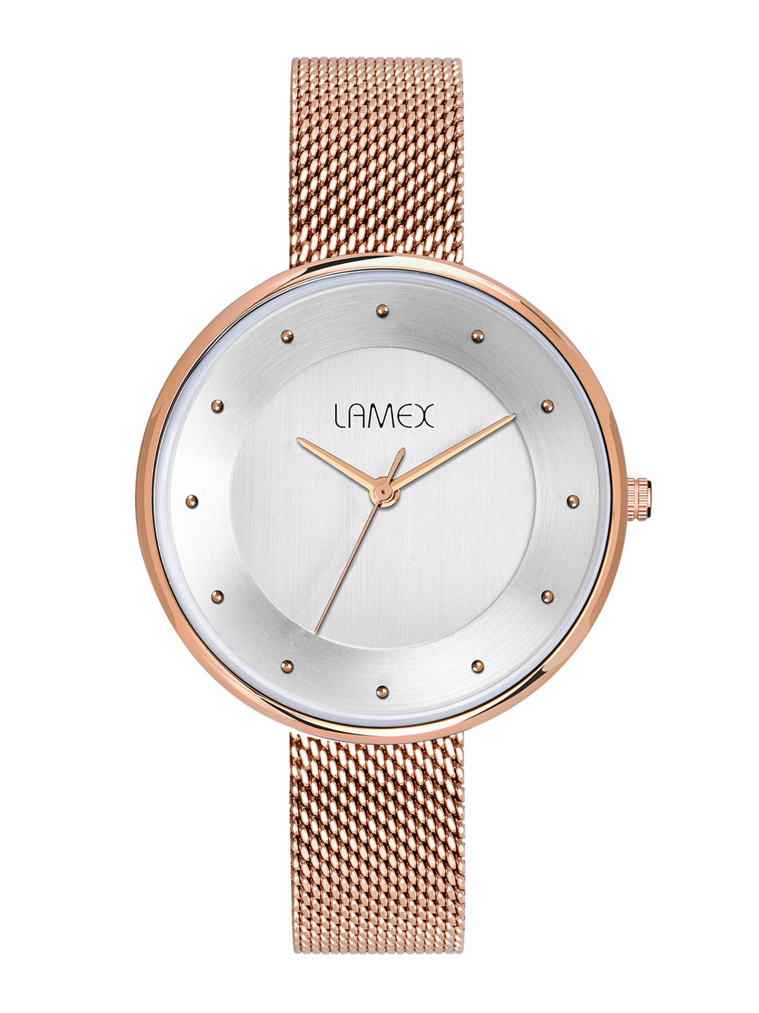 Buy LAMEX Women Silver Toned Analogue Watch 11514 OBERONDLX RG SS ...
