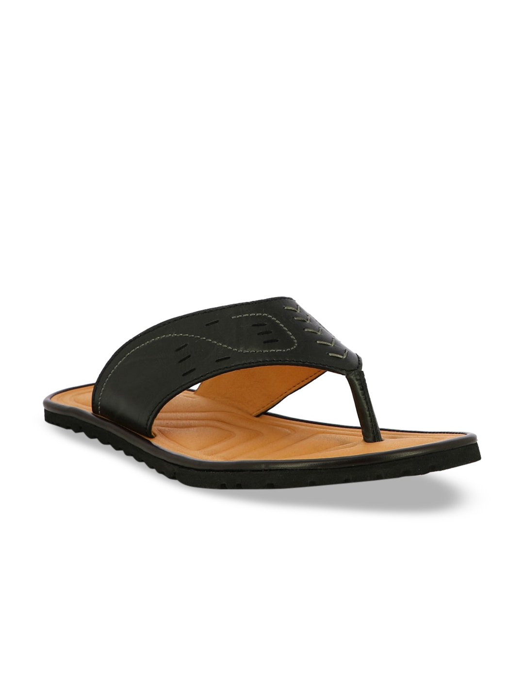 Buy Alberto Torresi Men Black Solid Slip On - Flip Flops for Men ...