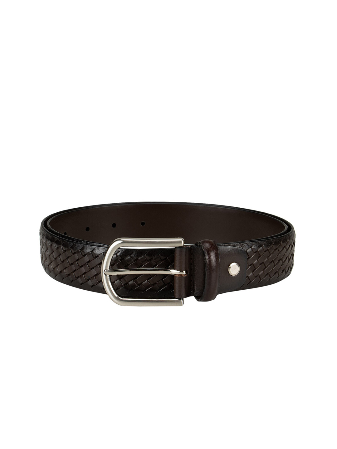 Buy Da Milano Men Brown Textured Leather Belt - Belts for Men 13358894 ...