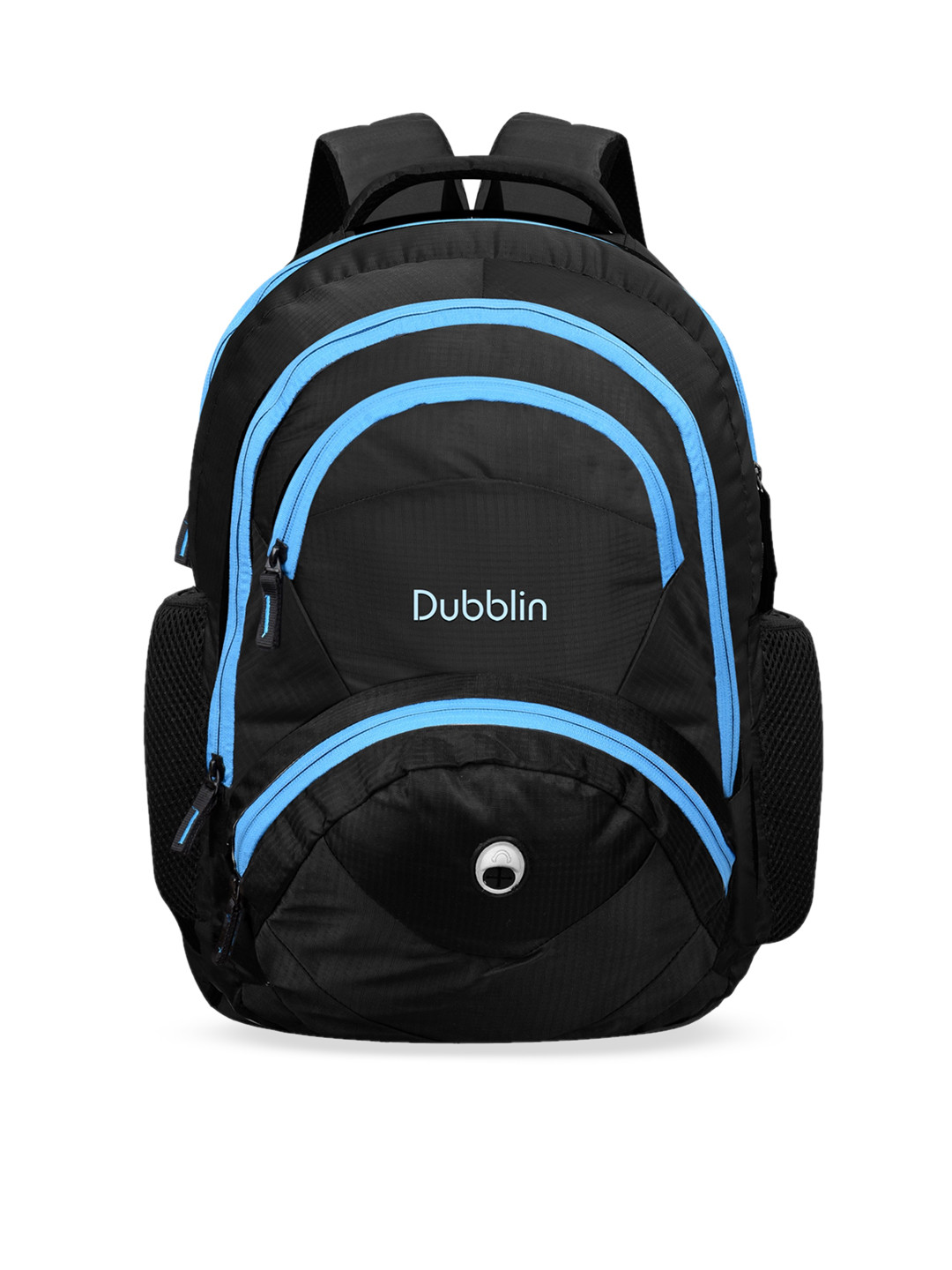 Buy Dubblin Unisex Black Brand Logo Contrast Detail Backpack ...