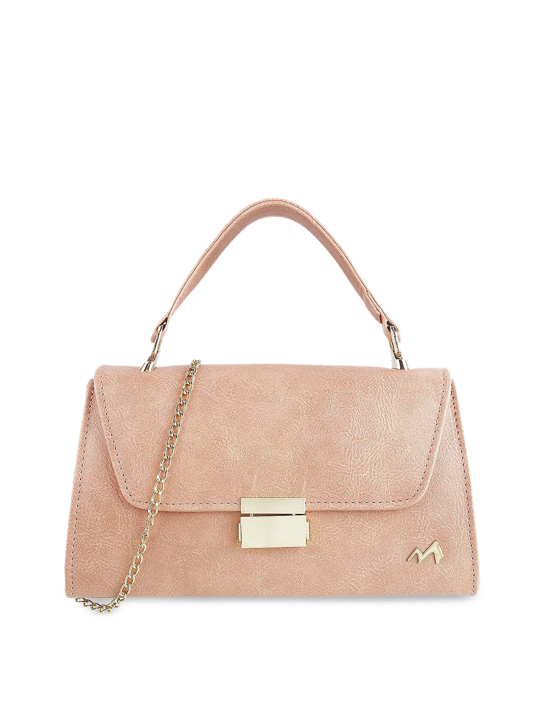 Buy Metro Peach Coloured Solid Sling Bag - Handbags for Women 13692994 ...