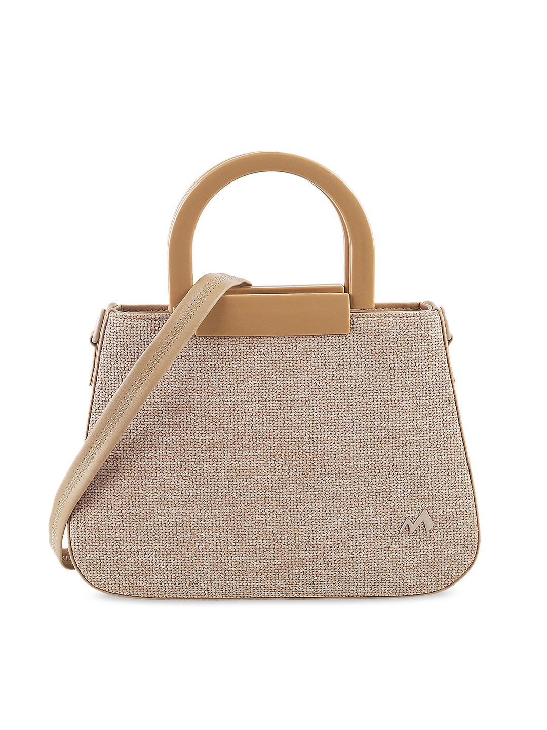 Buy Metro Beige Solid Handheld Bag - Handbags for Women 13692972 | Myntra