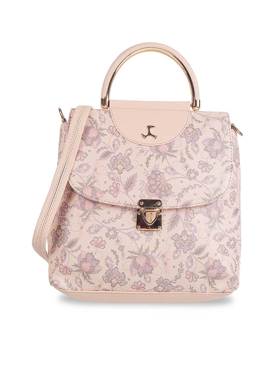 Buy Mochi Pink Printed Handheld Bag - Handbags for Women 13679788 | Myntra