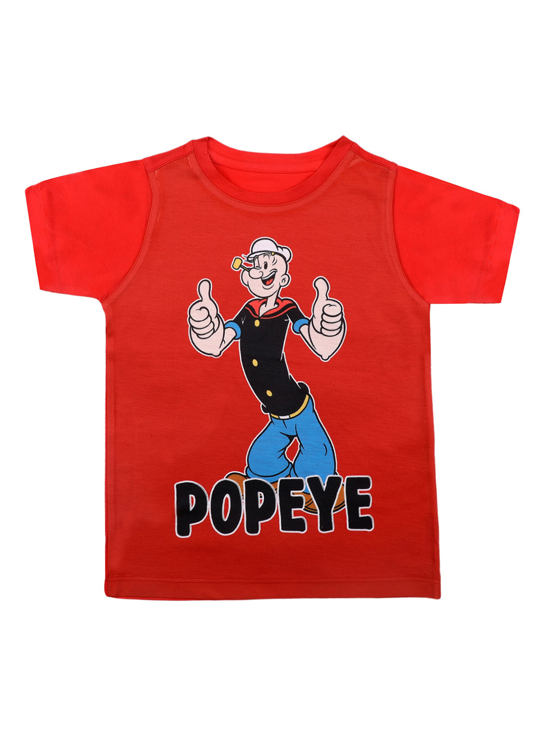Buy Popeye Boys Red Printed Round Neck T Shirt - Tshirts for Boys ...