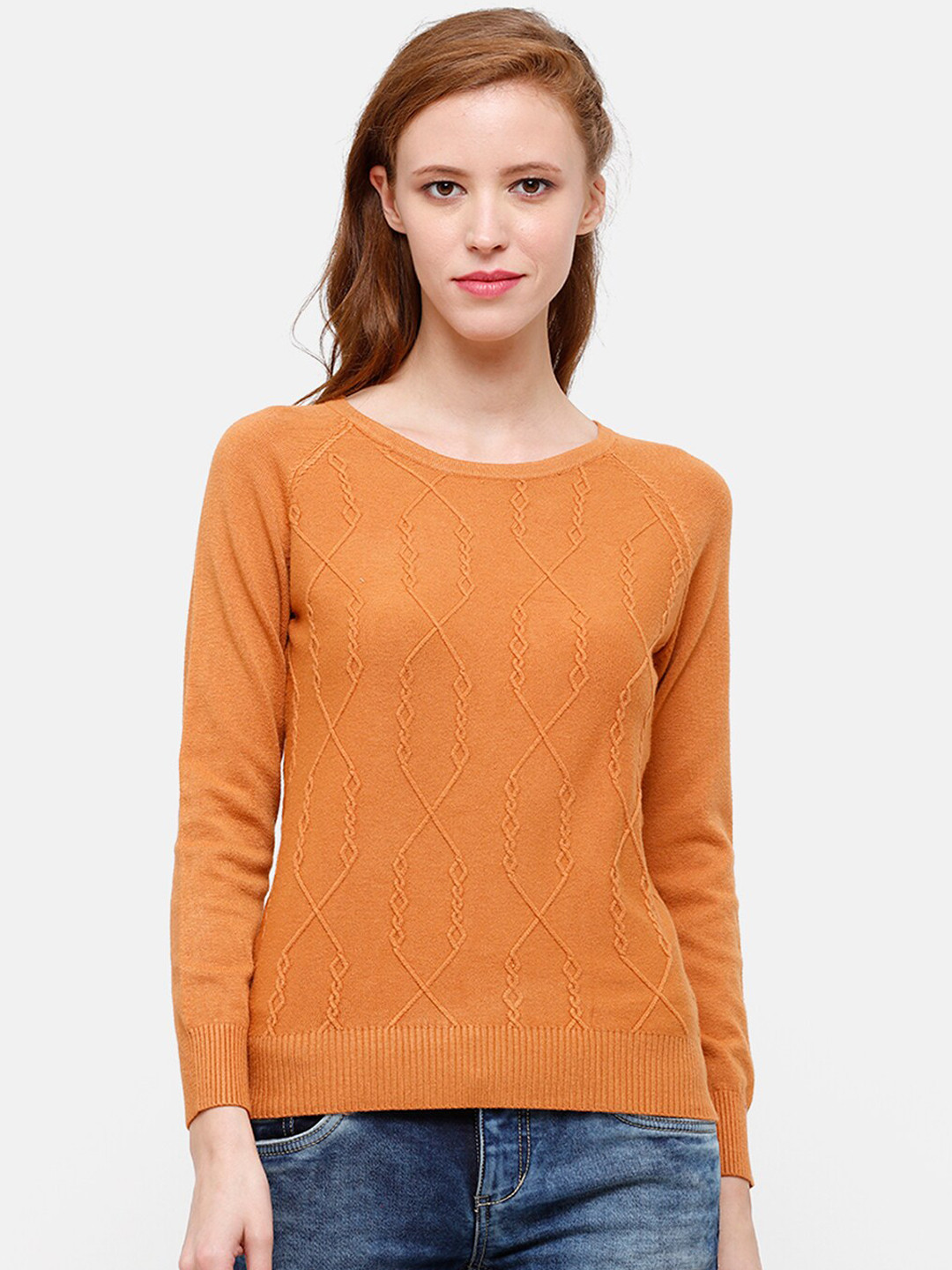 Buy STROP Women Orange Solid - Sweaters for Women 13575506 | Myntra