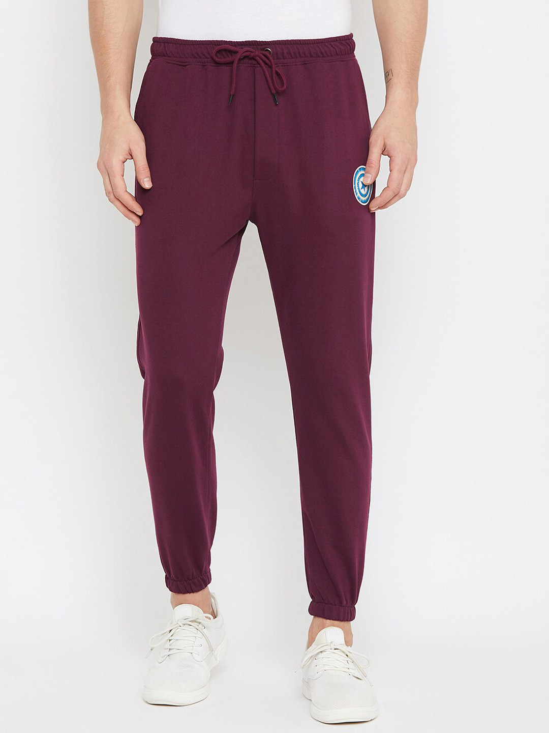 Buy Marvel Avengers Men Maroon Solid Joggers - Track Pants for Men ...