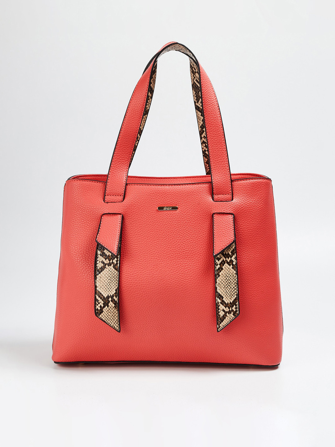 Buy Ginger By Lifestyle Red Solid Handheld Bag - Handbags for Women ...