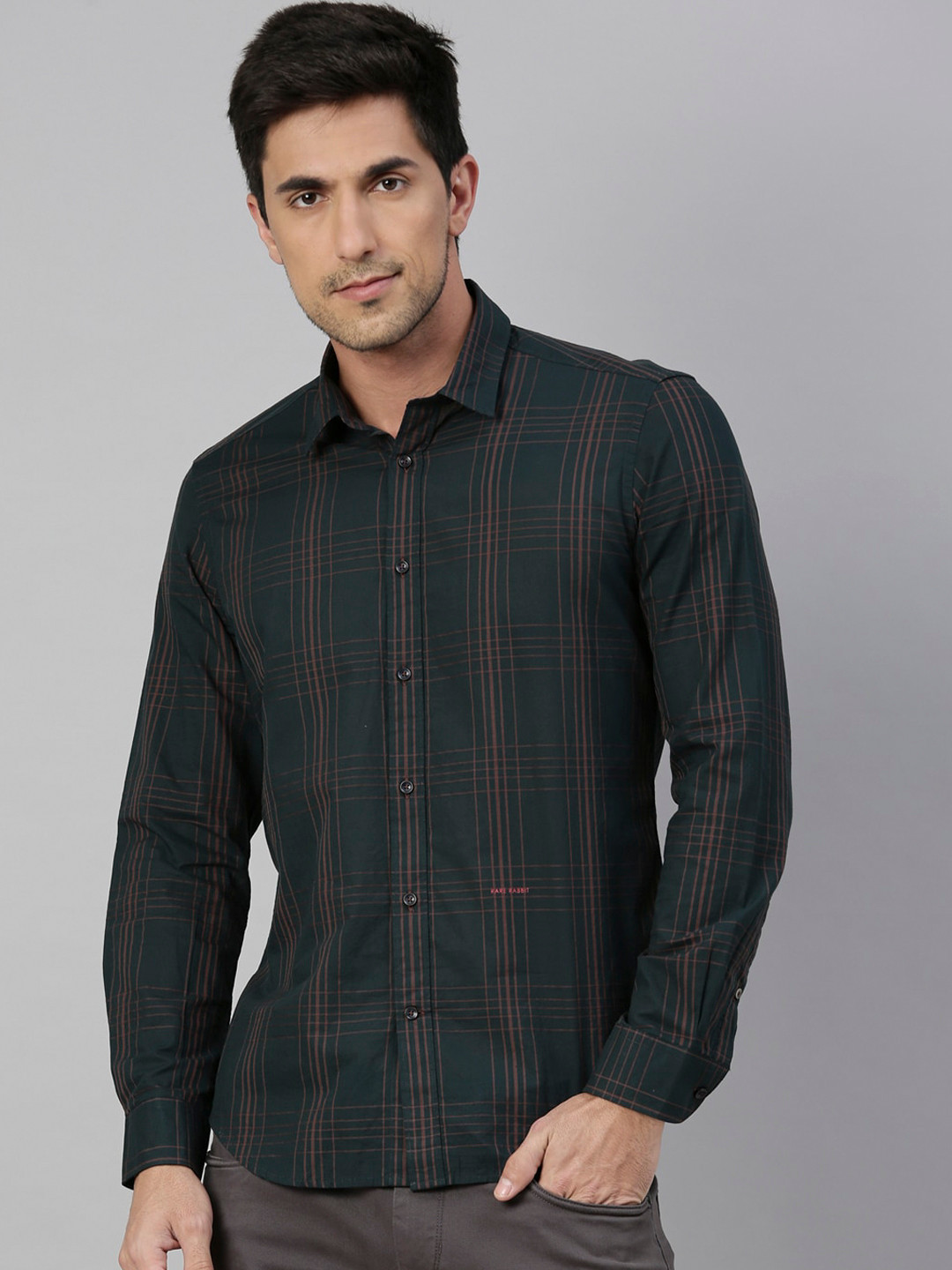 Buy RARE RABBIT Men Vola Regular Fit Checked Shirt - Shirts for Men ...