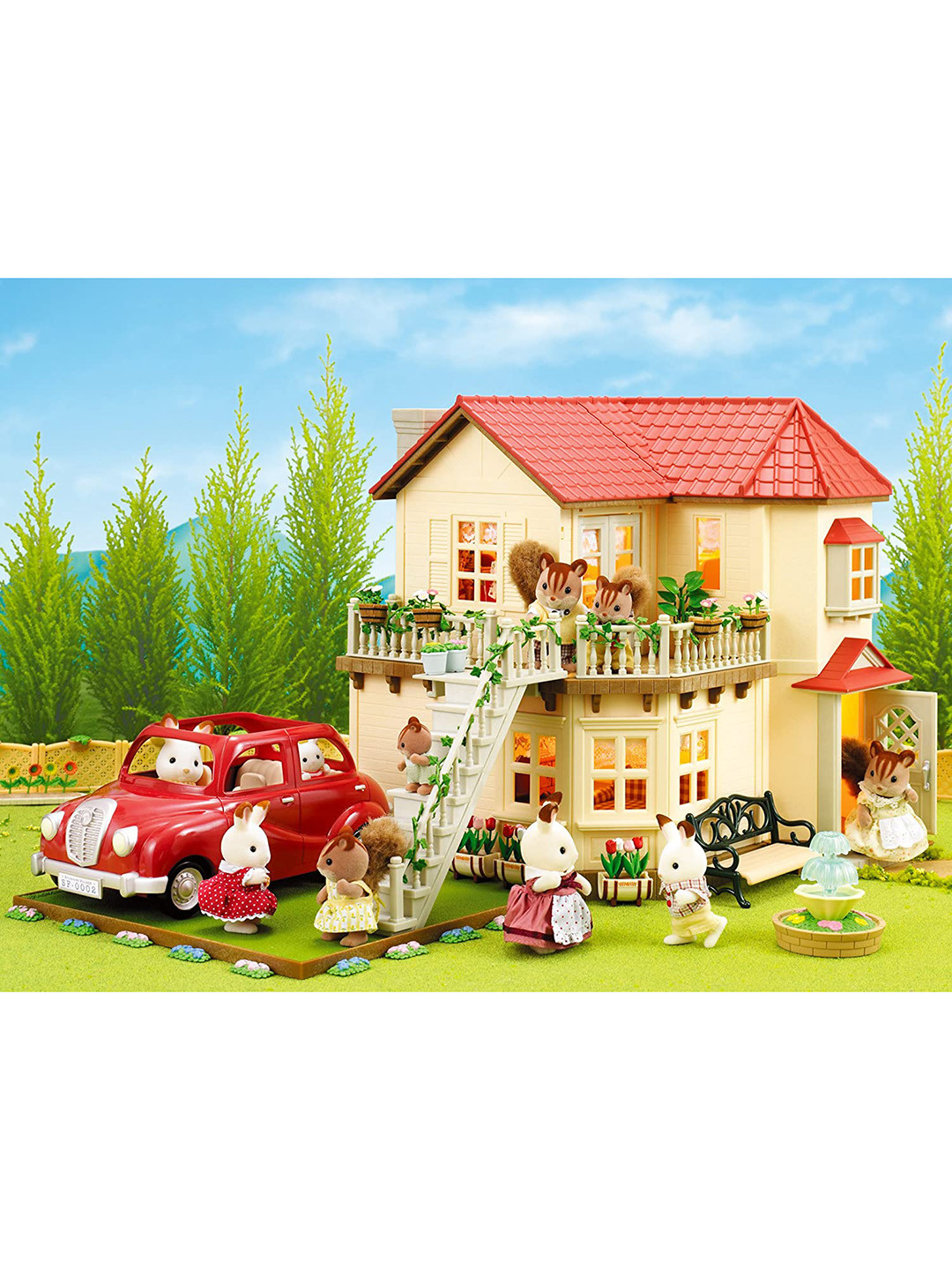 Buy Sylvian Families Family Saloon Car Toy - Soft Toys And Dolls for ...
