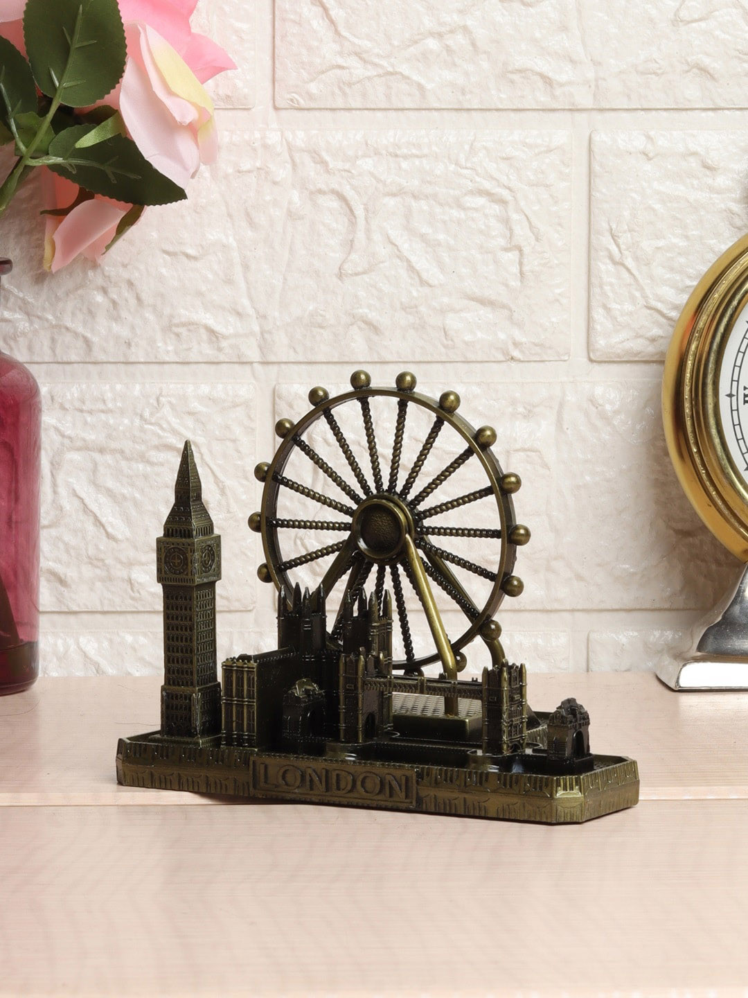Buy EXIM DECOR Metallic Toned London Eye Showpiece - Showpieces for ...