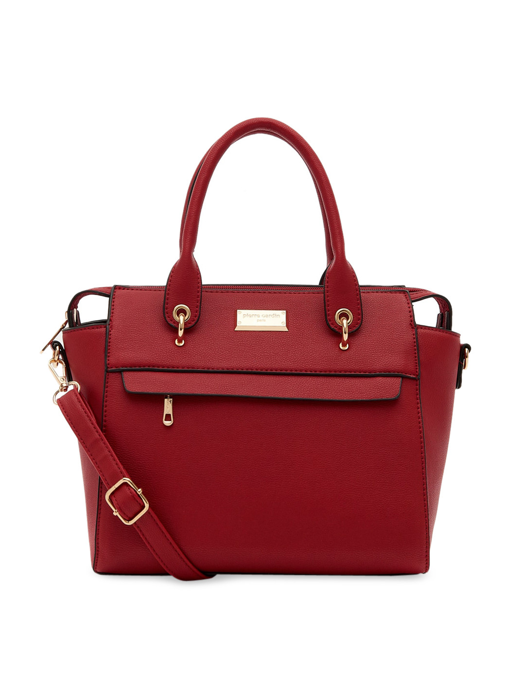 Buy Pierre Cardin Red Textured Handheld Bag - Handbags for Women ...