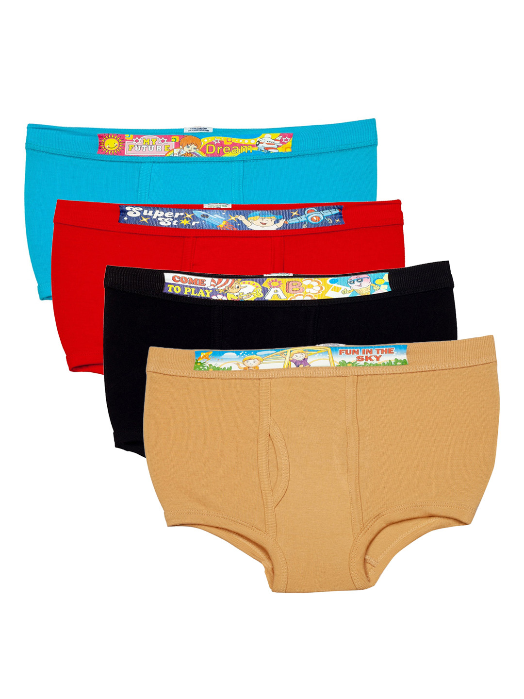 Buy Zoom Minimondo Boys Pack Of 5 Assorted Basic Briefs J.FUN 101(COL ...