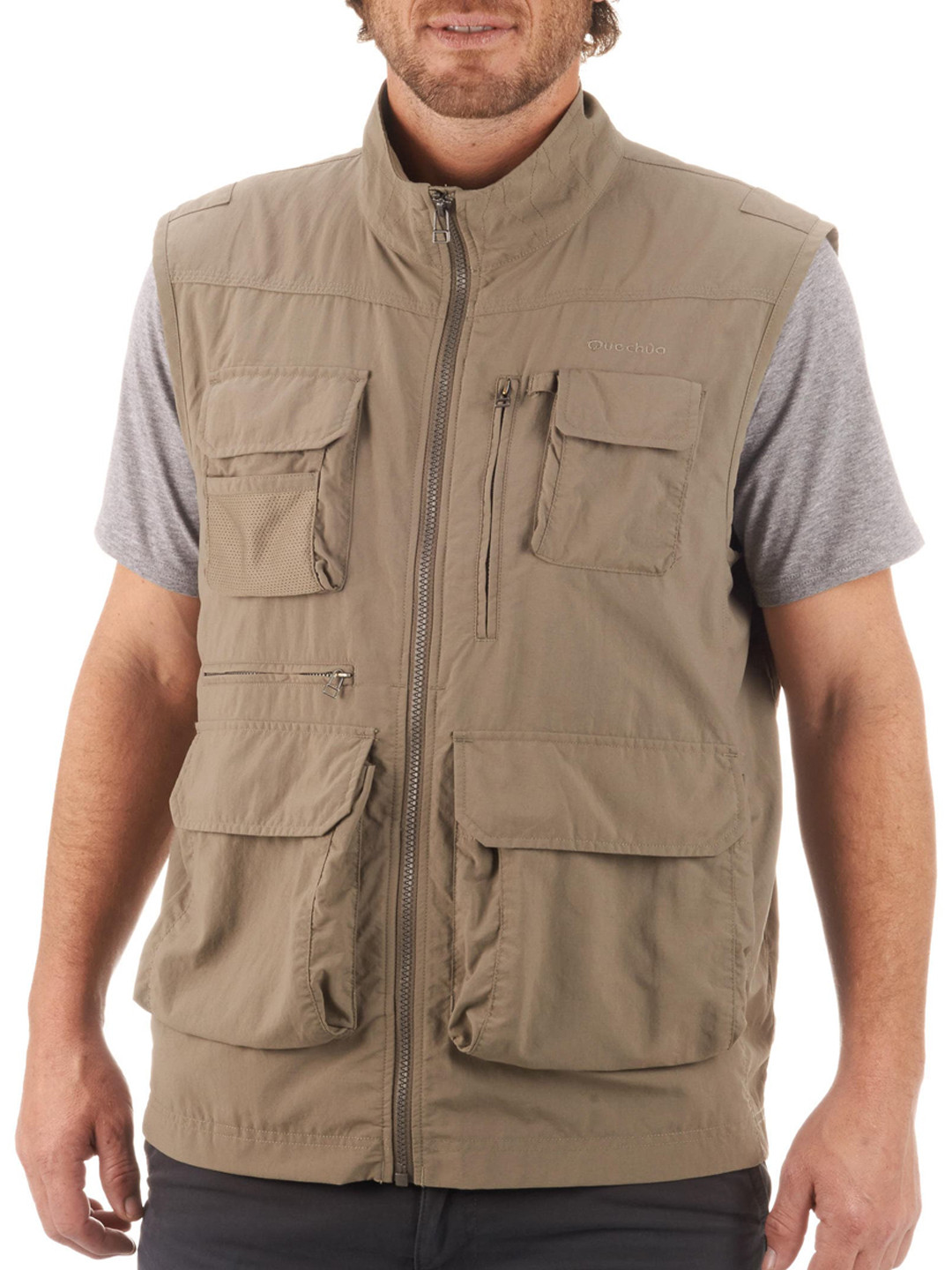 Buy FORCLAZ By Decathlon Men Multi Pocket Travel Vest Jacket - Jackets ...