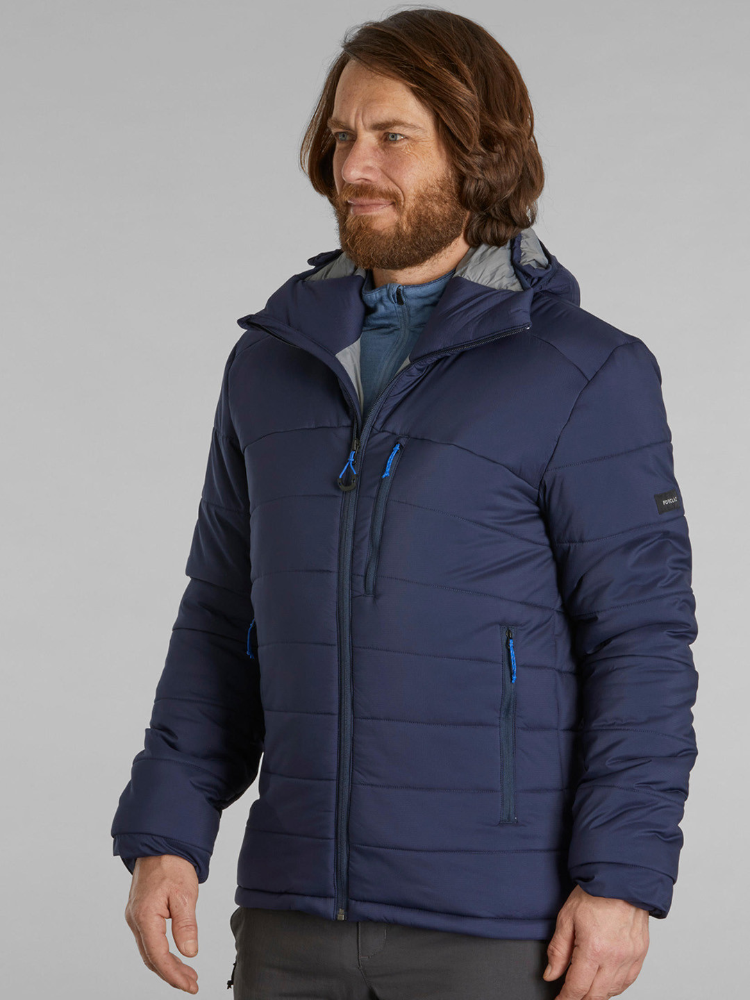Buy FORCLAZ By Decathlon Men Navy Blue Solid Hiking And Trekking Padded ...