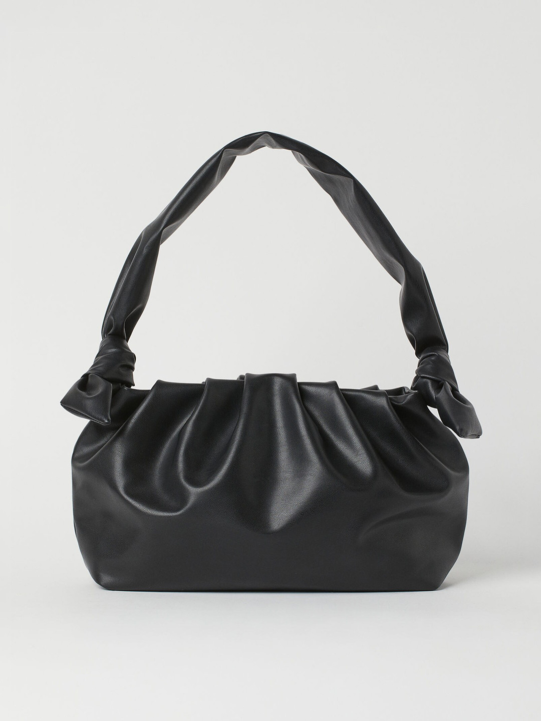 Buy H&M Women Black Gathered Shoulder Bag - Handbags for Women 13910978 ...