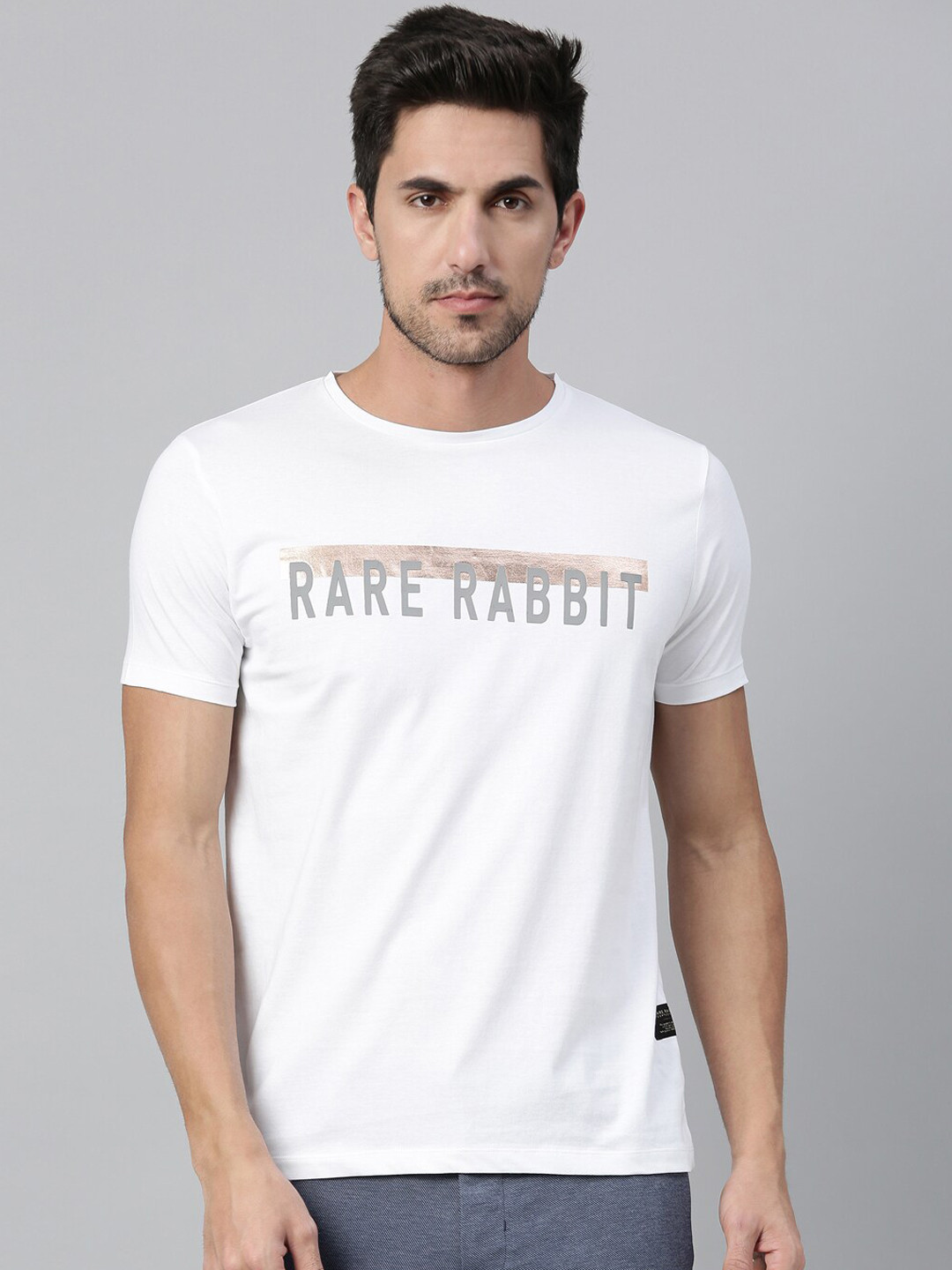 Buy RARE RABBIT Men Anton Slim Fit Printed Round Neck T Shirt - Tshirts ...