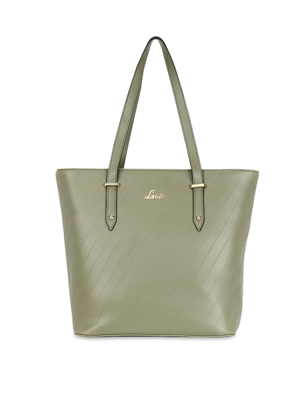 Buy Lavie Yalta Olive Green Solid Large Shoulder Bag - Handbags for ...