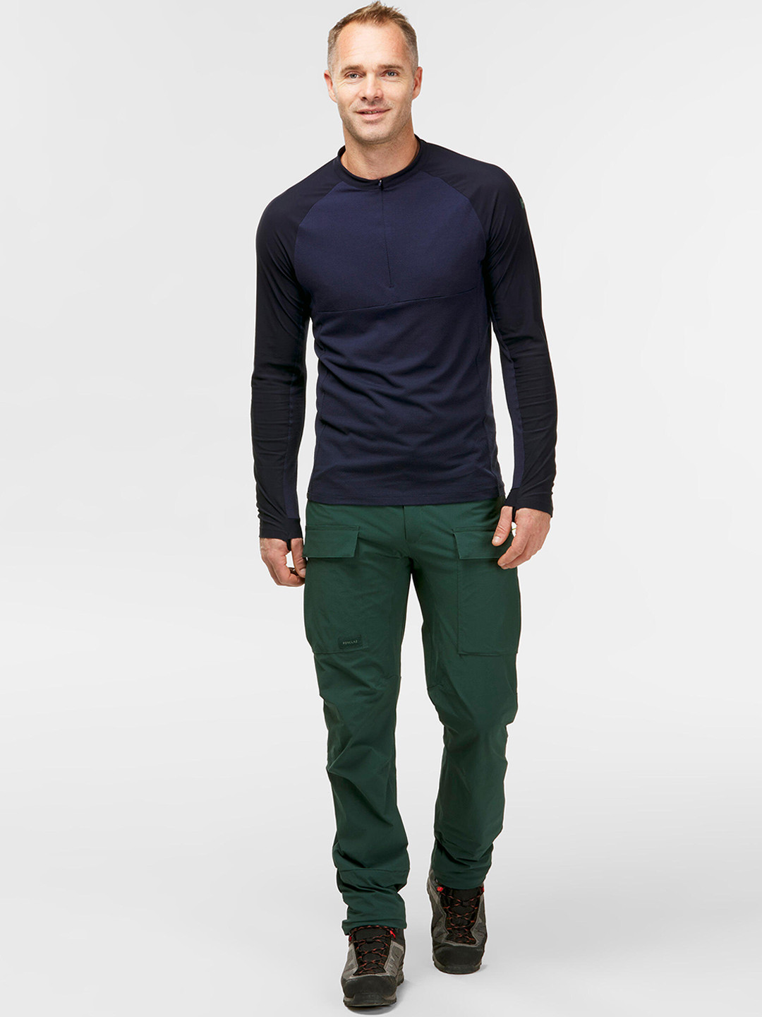 Buy FORCLAZ By Decathlon Men Blue Colourblocked Full Sleeve Tropical ...